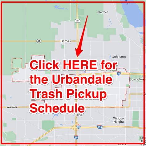 Urbandale Trash Schedule 2025 Bulk Pickup Holidays Map