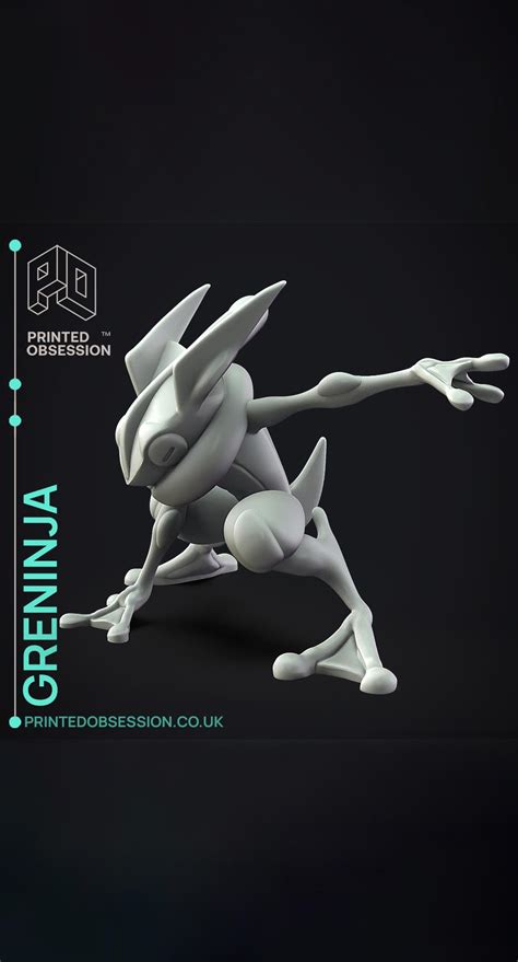 Greninja Pokemon Fan Art 3d Model By Printedobsession On Thangs