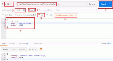 Update Particular Existing Product Record From Postman Tool PHP CRUD API Tutorial