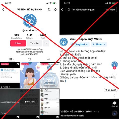 Cảnh báo dịch vụ cấp lại mật khẩu ứng dụng VssID BHXH số thu phí