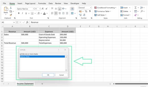 How To Hide And Unhide Worksheets In Excel Downloadable Template