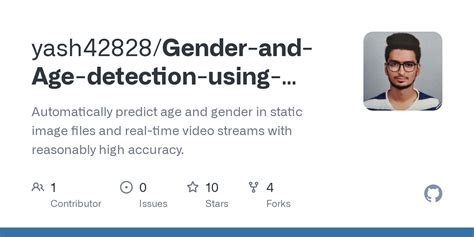 Github Yash42828gender And Age Detection Using Opencv Automatically