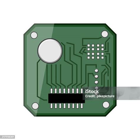 Opensource Hardware And Software Microcontroller Cartoon Vector