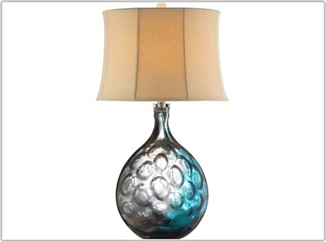 Aqua Blue Glass Table Lamps Lamps Home Decorating Ideas Ok89mz78a0
