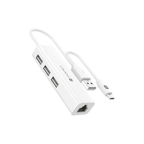 Portronics Mport 60 Usb C To Ethernet Adapter 4 In 1 Multiport Hub