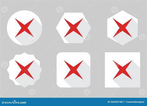 Wrong Marks Icon Set Cross Marks Rejected Disapproved No False Not Ok Wrong Choices Task