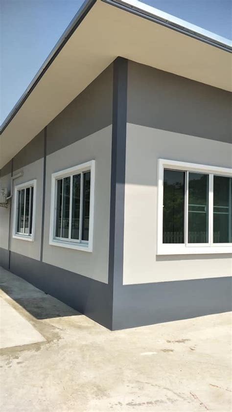 บ้านชั้นเดียว สไตล์โมเดิร์น โทนสีอบอุ่น 2 ห้องนอน งบ 8 แสน บ้านถูกดี