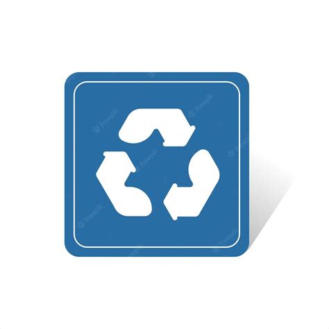 Recycler Le Vecteur De Signe Vecteur Premium