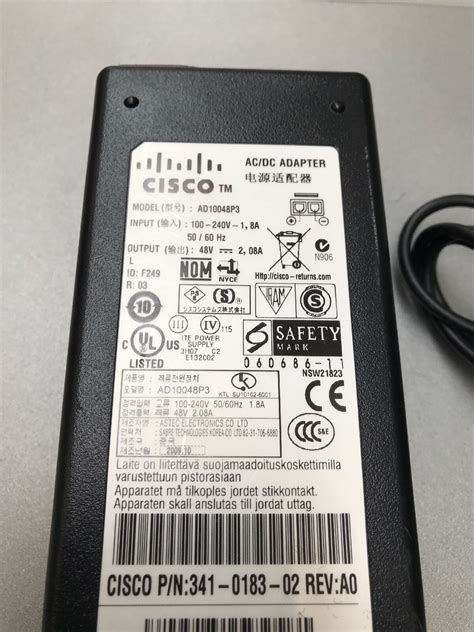 Original Cisco ASA5505 PSU Cisco 341-0183 ASA5505-PWR-AC AD10048P3 ...