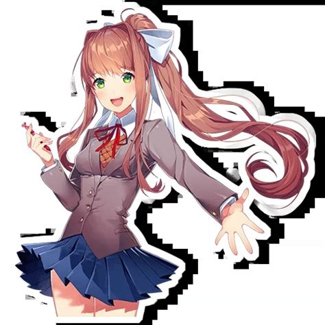 Ddlc Monika Whatsapp Stickers Pack