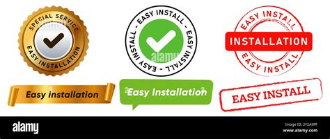 Easy Installation Service Install Update Software Application Stamp
