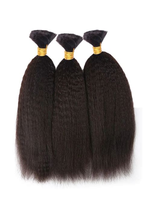 Bulk Human Hair For Braiding Double Drawn Ygwigs