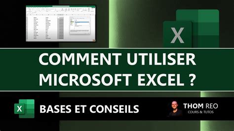 Comment Utiliser Microsoft Excel Formation Complète Office 365