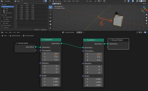 Using The Transform Node In Geometry Nodes Blender Base Camp