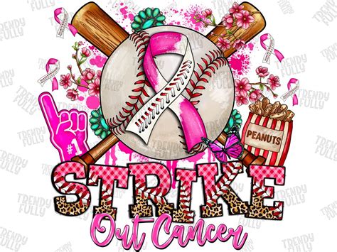 Breast Cancer Png Strike Out Breast Cancer Pink Ribbon Baseball Png