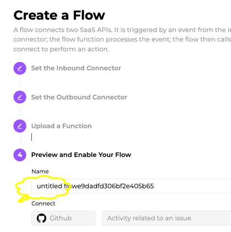 Webpage Not Saving User Assigned Names For Flow Function Being Deployed