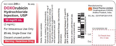 Doxorubicin Package Insert