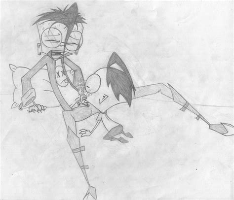 Rule 34 Dib Future Dib Gay Invader Zim Male Oral Penis Selfcest