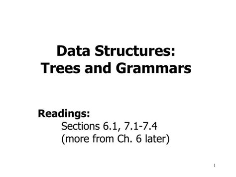 Ppt Data Structures Trees And Grammars Powerpoint Presentation Free