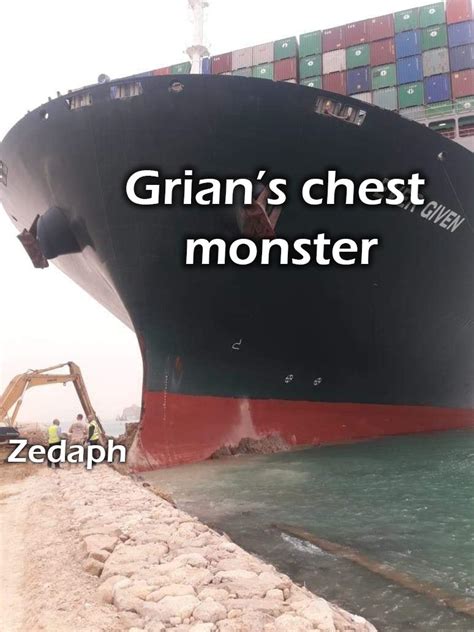 Suez Canal Excavator Zedaph Had To Sort Out Grians Chest Monster