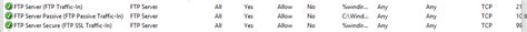 cannot list directory on iis ftp server on azure even after