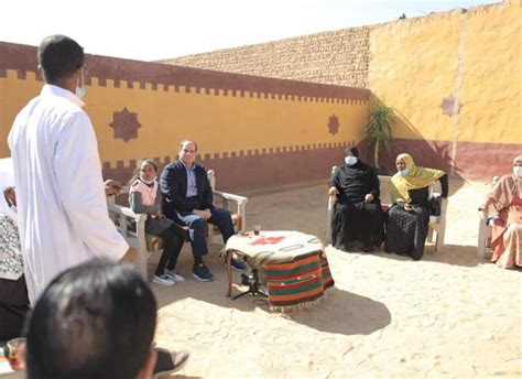 الرئيس السيسي يتفقد المناطق المتضررة جراء السيول في محافظة أسوان الهيئة