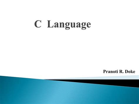 c programming msbte diploma pranoti doke ppt