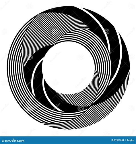 Abstract Rotation Circle Design Element Stock Vector Illustration Of