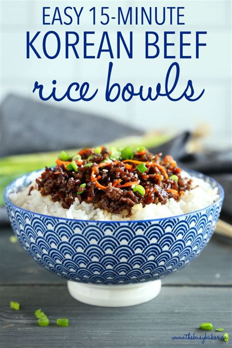 Easy Korean Beef Rice Bowls Artofit