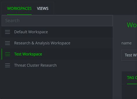 Workspaces Tool Synapse User Interface 2 107 0 Documentation