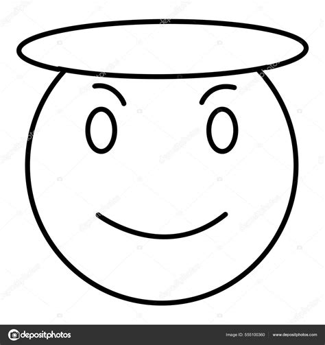 Smile Face Emoticon Icon Vector Illustration Stock Vector By