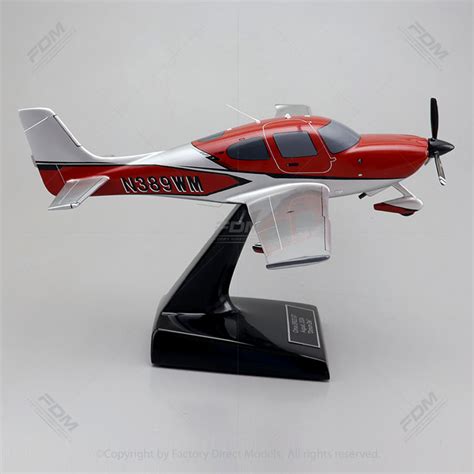 Custom Made Cirrus Sr22 Model Airplane With Registration N389wm