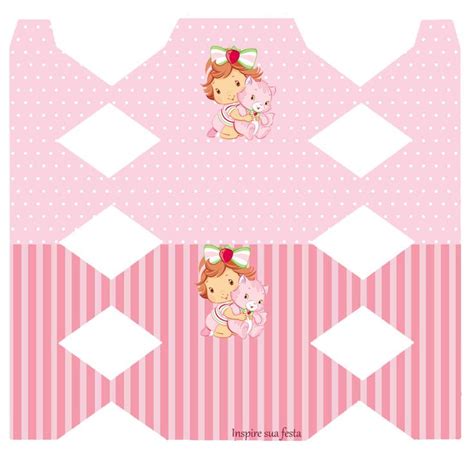 Fiesta de Strawberry Shortcake Bebé Invitaciones Cajas e Imprimibles