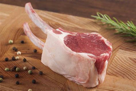Grain Fed Lamb Rack Chop 2 Bone 6oz Each West Coast Prime Meats