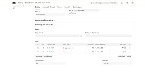 Total For Sales Order Frappe Forum