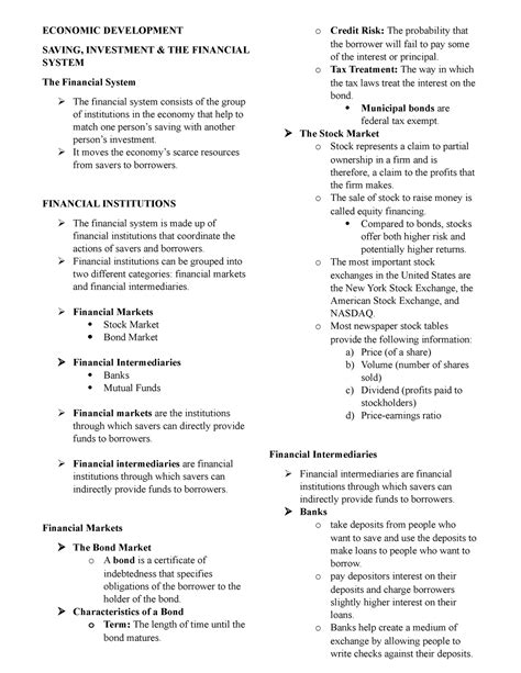 edev reviewer midterm economic development saving investment and the