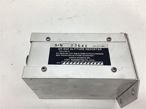 Ar 850 Narco Altitude Reporter Blind Encoder Ar 850