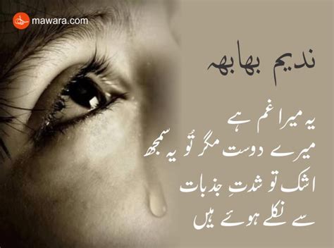 Waqt Ki Tarha Tere Hath Se Niklay Howay Hain Nadeem Bhabha