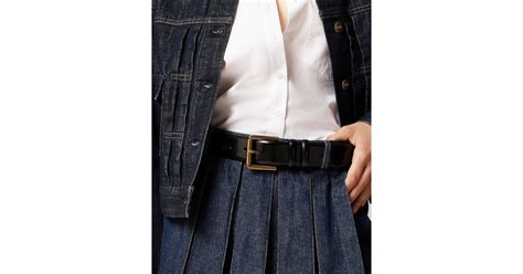 Jcrew Wide Belt In Black Lyst