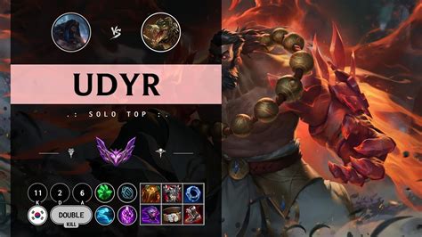 Udyr Top Vs Renekton Kr Master Patch 1410 Youtube