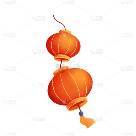 中国风春节灯笼元素贴纸