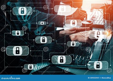 Cyber Security And Digital Data Protection Concept Uds Stock Image Image Of Encryption Email