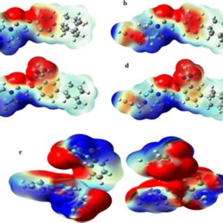 Electron density isosurface mapped with electrostatic potential surface... | Download Scientific ...