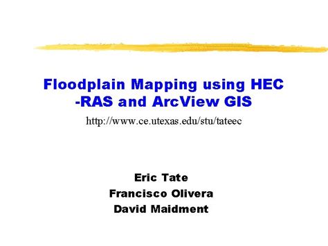 Floodplain Mapping Using Hec Ras And Arc View