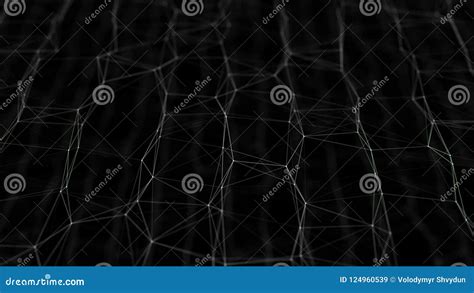 Plexus Fantasy Abstract Animation Loop 2k Stock Video Video Of