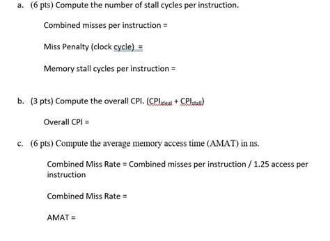Solved 2 15 Pts A Processor Runs At 30ghz And Has A