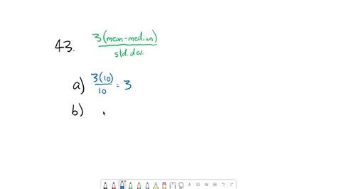 SOLVED Karl Pearson Developed A Measure That Describes The Skewness Of