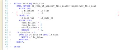 writing to or reading from application server by abap classes sapcodes