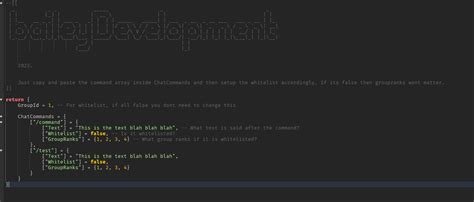 Roblox Configurable Chat Commands Clearly Development