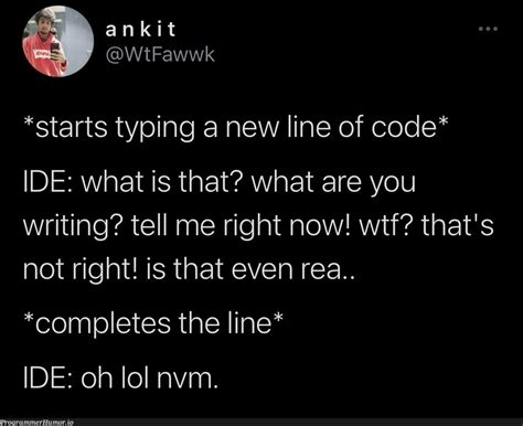 Oh Lol Nvm ProgrammerHumor Io